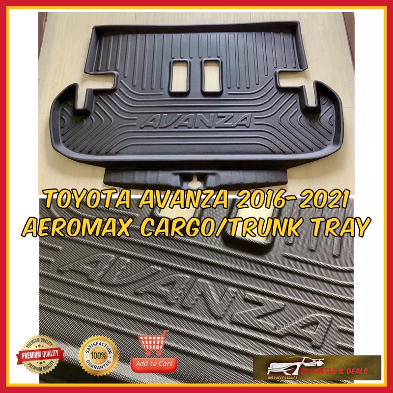 TOYOTA AVANZA 2016-2021 5D AEROMAX CARGO/TRUNK TRAY (WITH EXTENSION ...