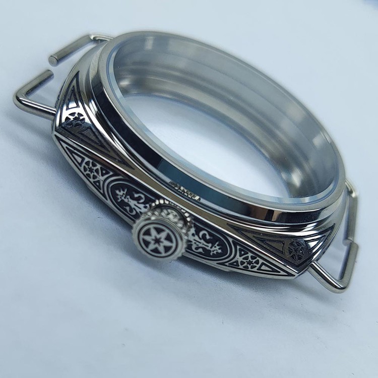 For ETA 6497/6498 Watch Movement 45mm 316L Carving Hand-Winding Watch ...