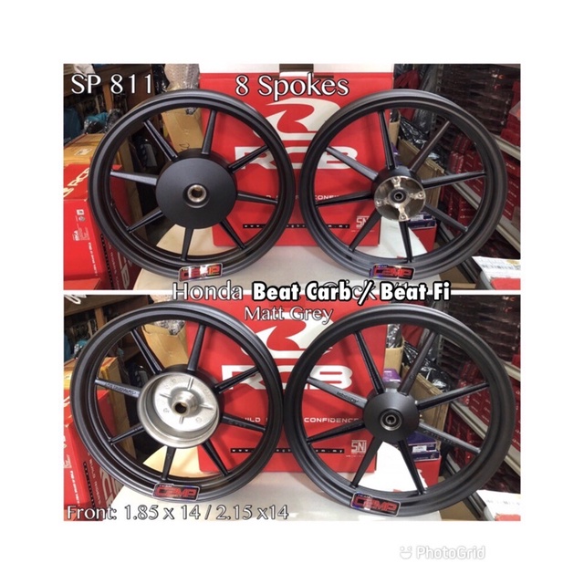 RCB 8 Spokes Mags Honda Beat Carb and Fi | Shopee Philippines