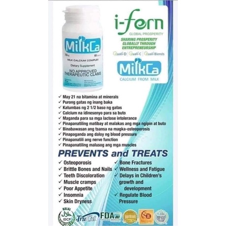 MILKCA by i-fern (60 caps) 100% Original | Shopee Philippines