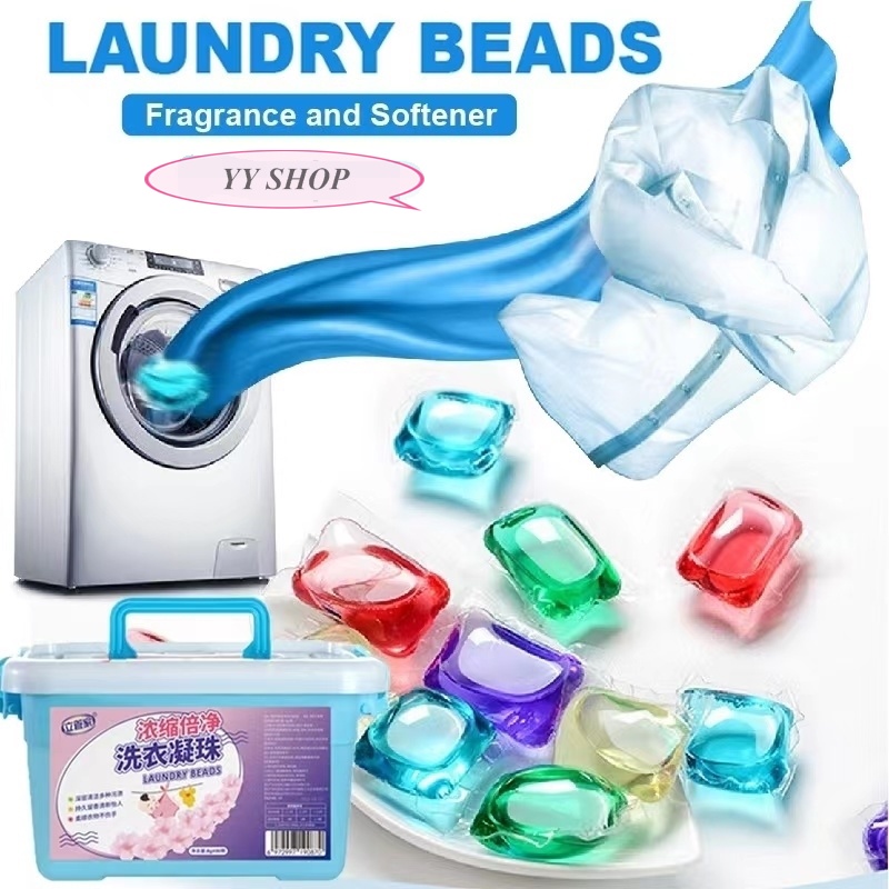 YY Liquid Laundry Detergent Pods Capsules Ball Wash Beads Laundry Long ...