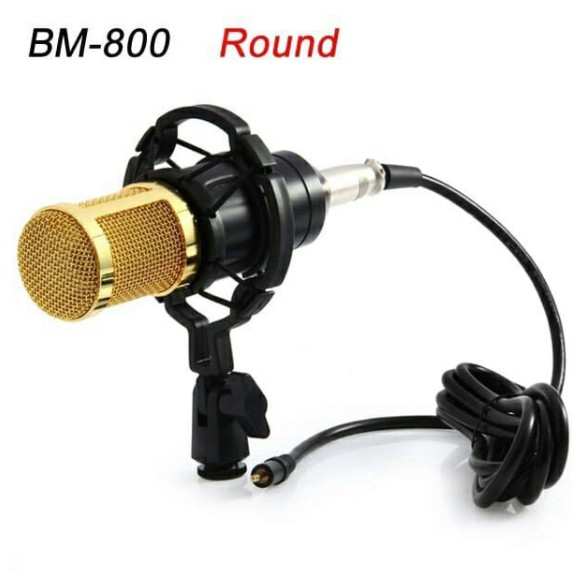 BM-800 Microphone 3.5mm Wired Sound Recording Condenser Microphone Mic ...