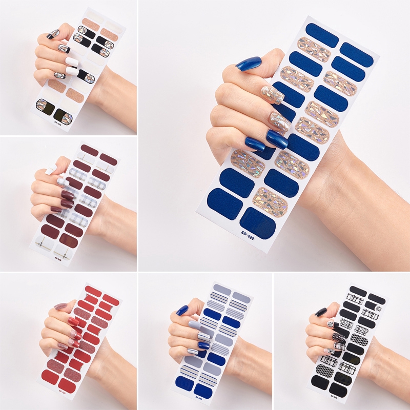 (Not UV Sticker) SS021-038 Finger DIY Normal Nail Sticker Fashion ...