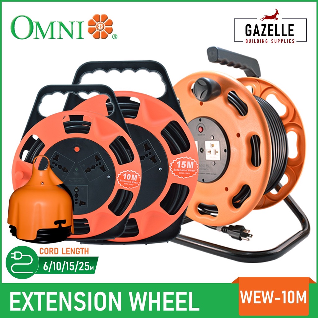 Omni Extension Wheel Heavy Duty Industrial 10 / 15 / 25 Meters WEW-15M ...