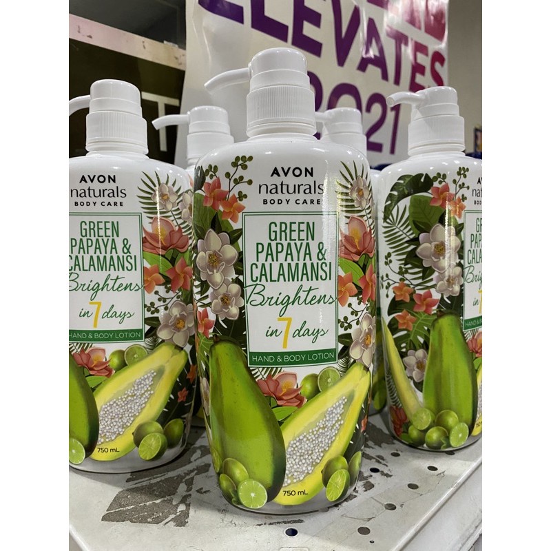 Avon Naturals New Jumbo Green Papaya And Calamansi Lotion 750Ml | Shopee Philippines