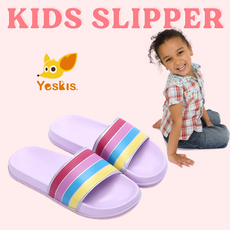 Yeskis Kids Beach Slides Sandals Summer Shoes for Kids slippers ...
