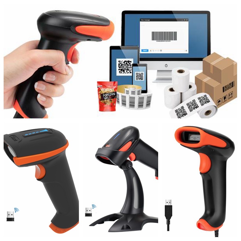 Tera 1D 2D QR Code Scanner with Stand Bluetooth Barcode Scanner ...