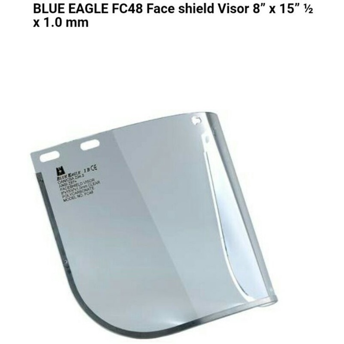 BLUE EAGLE FC48 Face shield Visor 8” x 15” ½ x 1.0 mm | Shopee Philippines