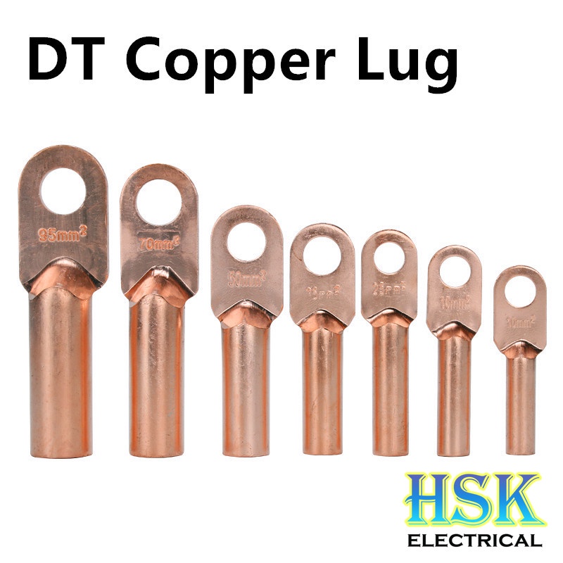 16mm to 70mm Welding Copper Lugs DT Long Barrel Copper Lug | Shopee ...