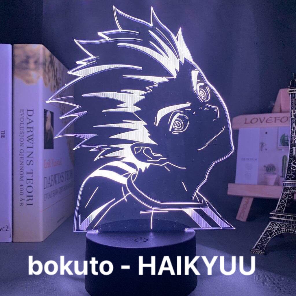 HAIKYUU 3D Acrylic LED Lamp Night Desk Lamp Oikawa Tsukki Tobio Kenma ...