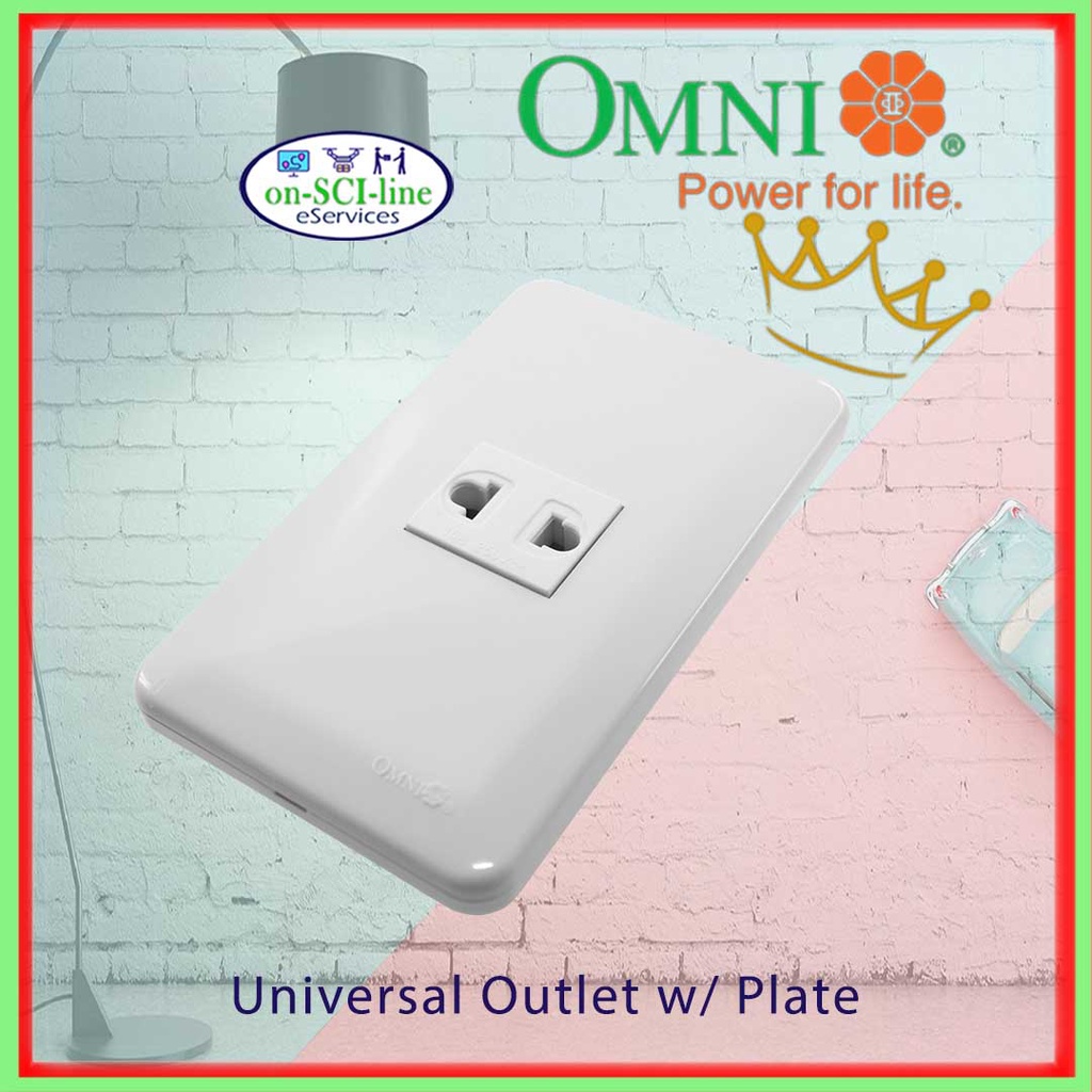Classic Universal outlet with plate P- WEU 200 | Shopee Philippines