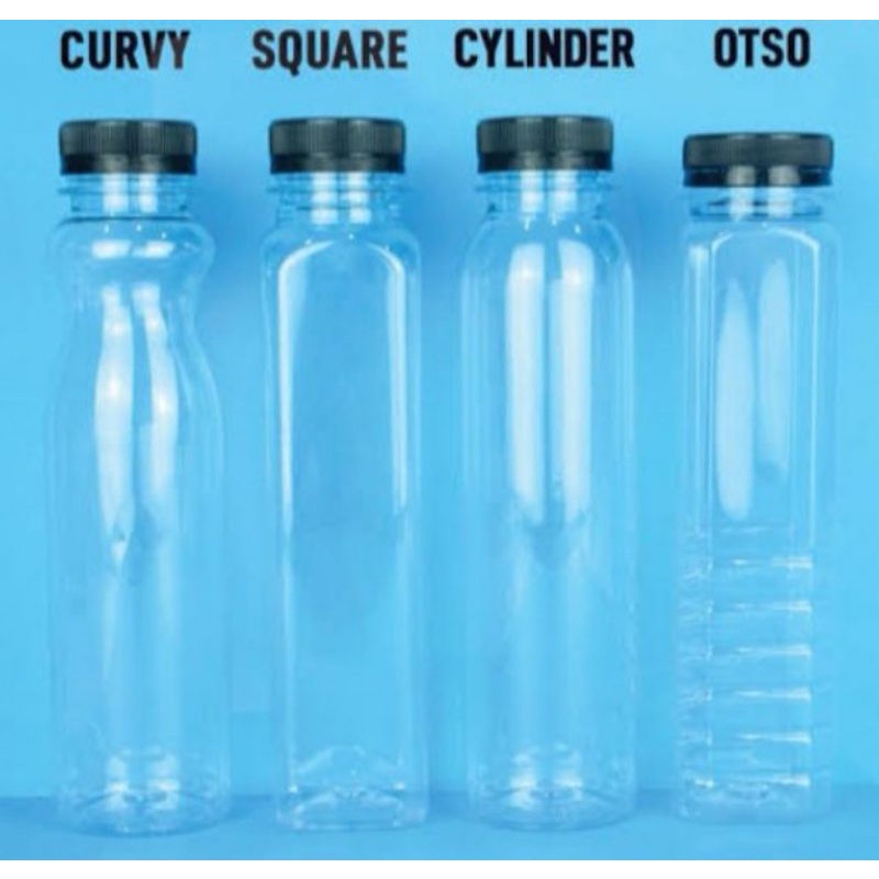 350ml Otso Bottle, Square Bottle, Empty Plastic Juice Bottles with Caps, Reusable Water Bottles ...