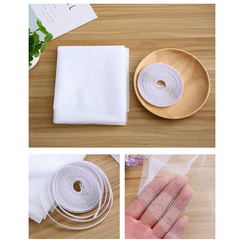 SJW Summer DIY simple Velcro anti - mosquito window screen | Shopee ...