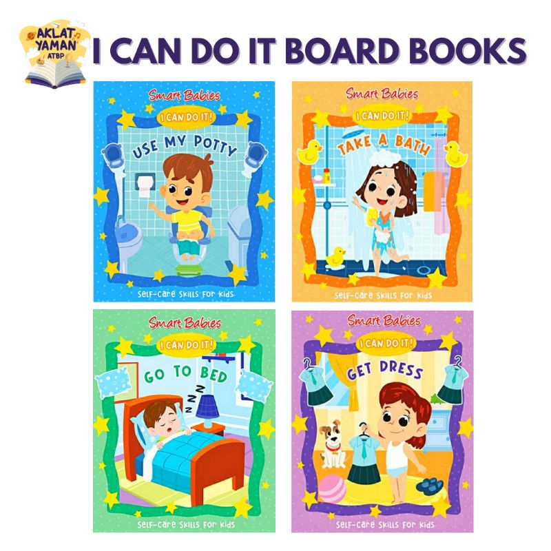 I CAN DO IT BOARD BOOKS - Potty, Go to Bed , Get Dress, Take a Bath ...