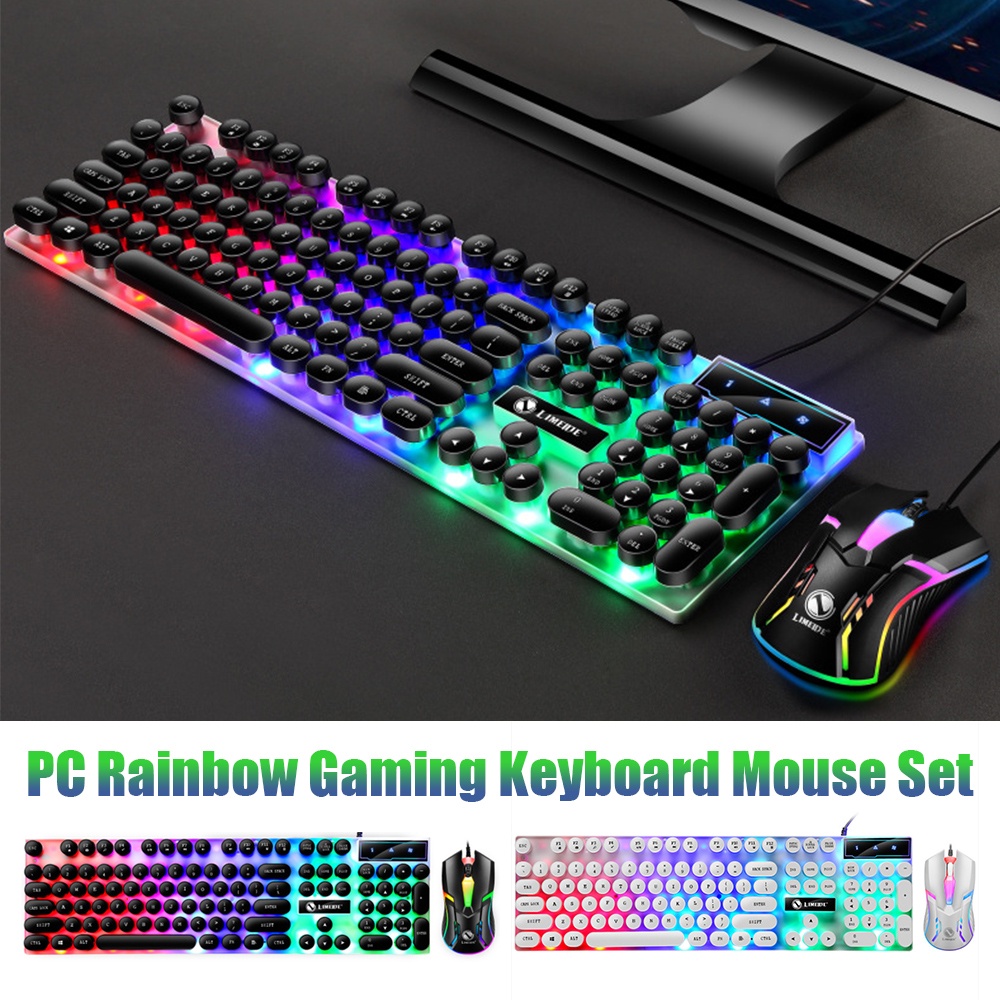 GTX300 LED light Gaming Keyboard and Mouse Mechanical gaming ligth ...