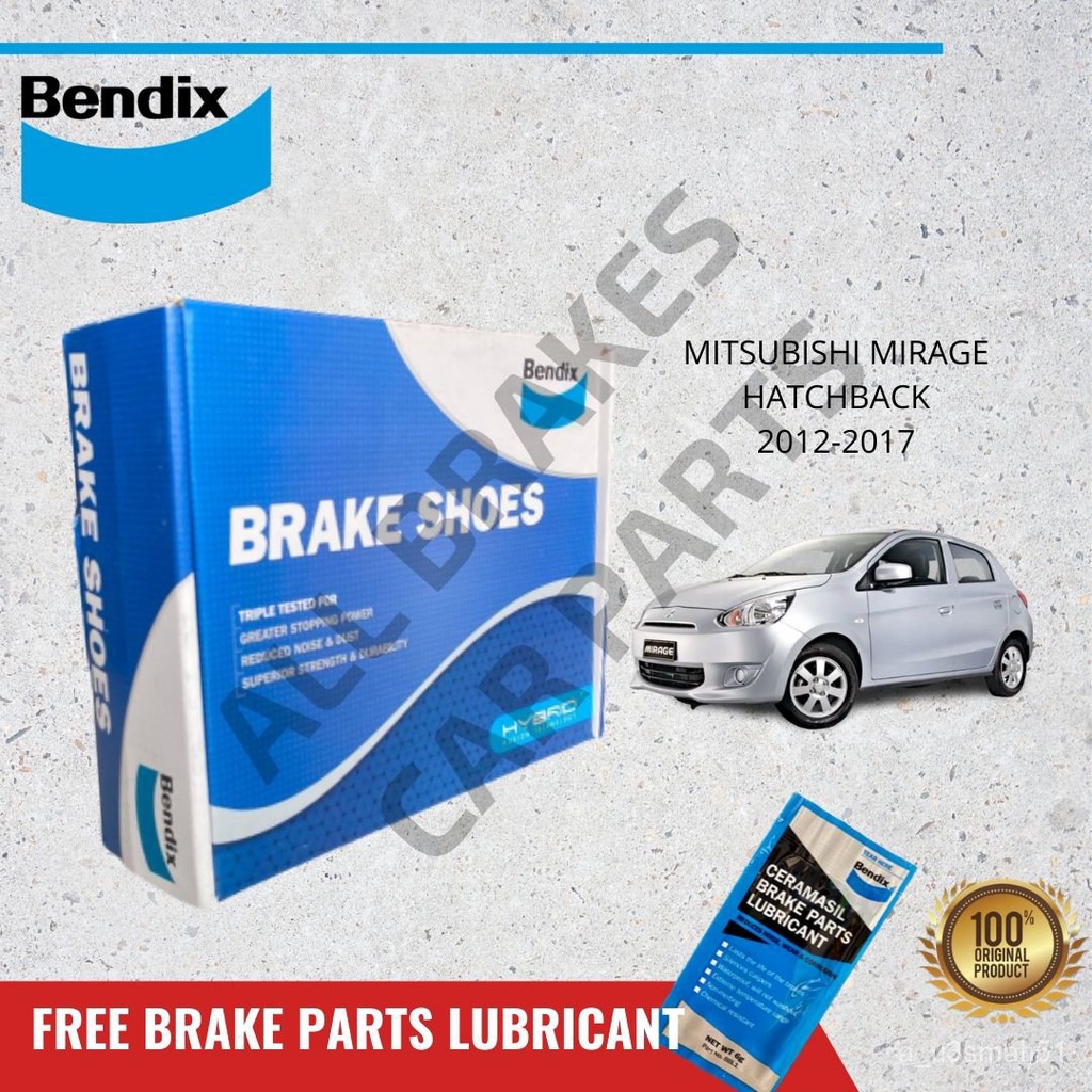 Bendix Brake Shoe for Mitsubishi Mirage Hatchback 2012-2017 (DS0810 or ...