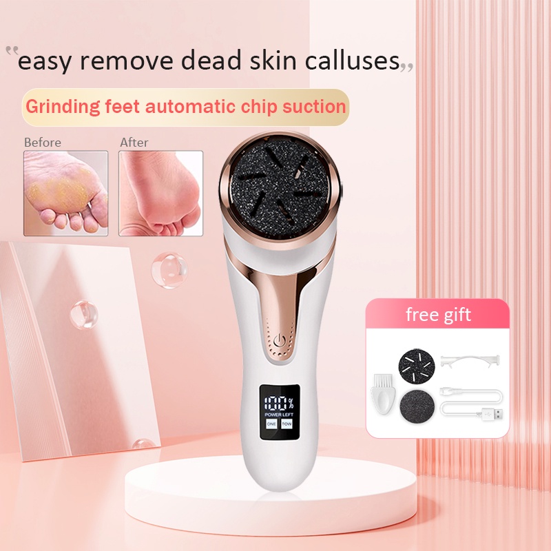 Luccica USB Charging Electric Foot Grinder Remove Dead Skin and Calluses Foot Grinder | Shopee ...