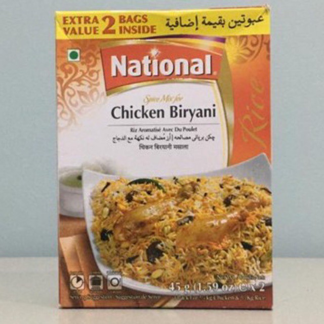 National Chicken Biryani Double Pack 45g X 2 | Shopee Philippines