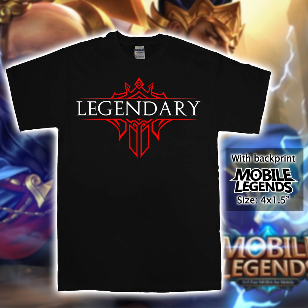 Mobile Legends Legendary Logo ML Inspired Tee Shirt Tshirt | Shopee ...
