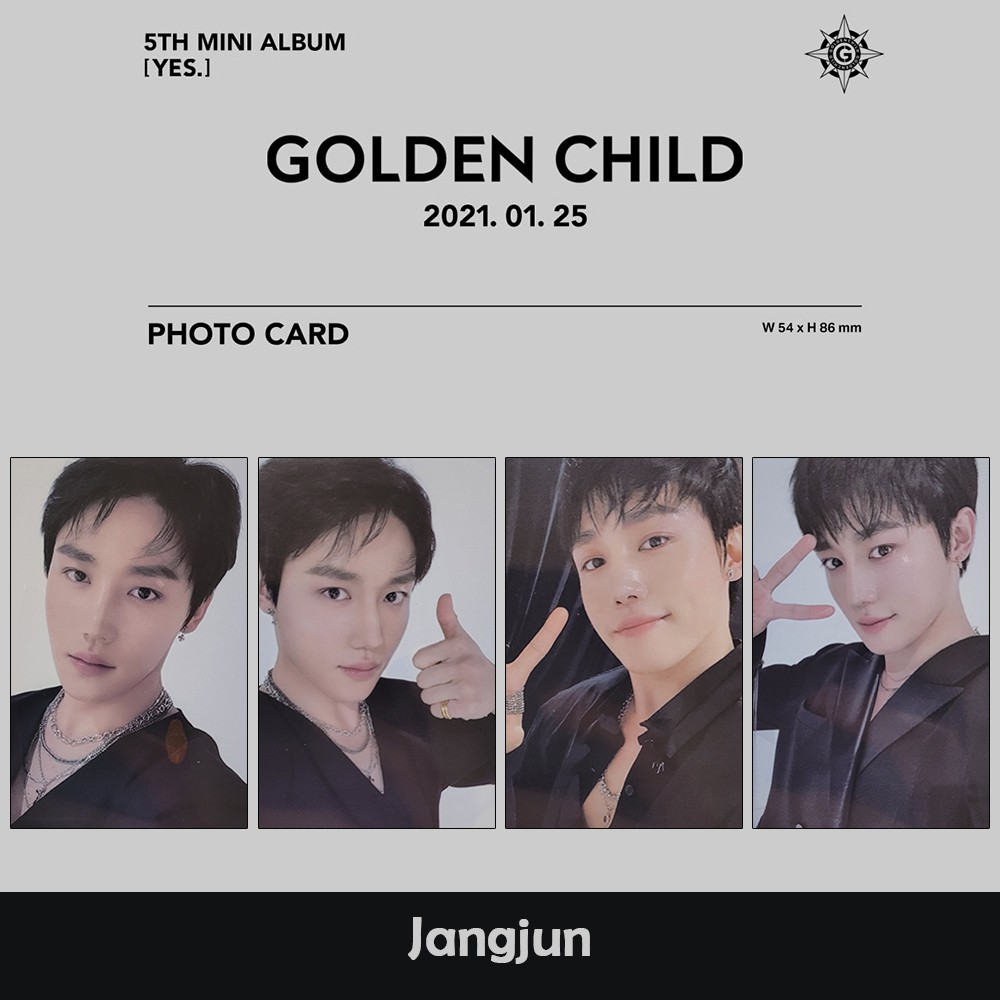 GOLDEN CHILD 5th Mini Album - YES Jangjun Official Photocard | Shopee ...