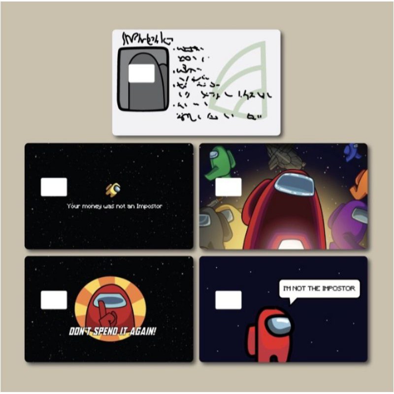 Skin Card Atm Among Us | Shopee Philippines