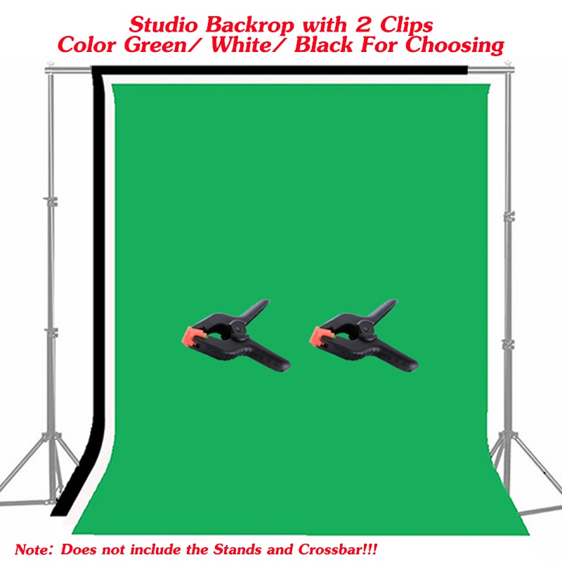 Photography Backdrop+Clips Green Screen Photo Video Studio Background ...