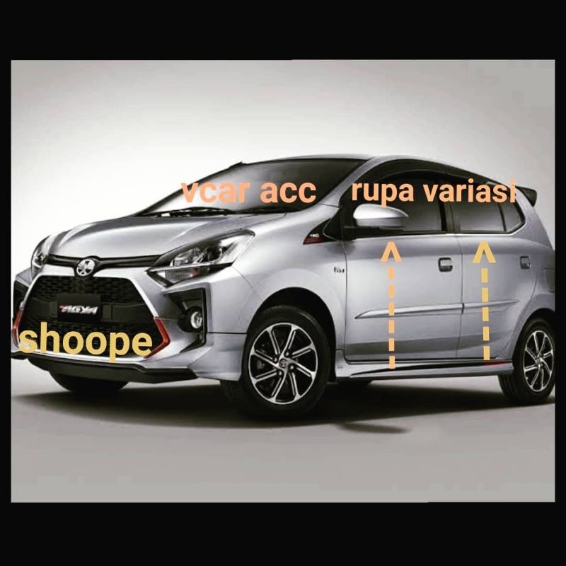 LIST of side glass trim for TOYOTA agya / DAIHATSU ayla / Wigo window ...