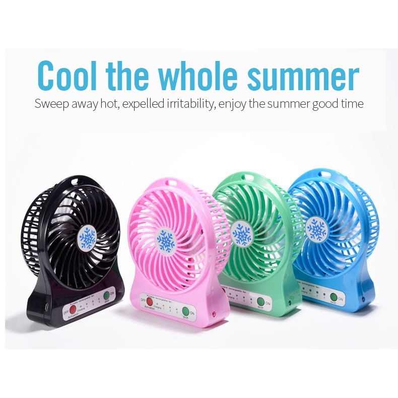 Portable rechargeable electric fan Handle Chargeable USB Fresh Summer ...