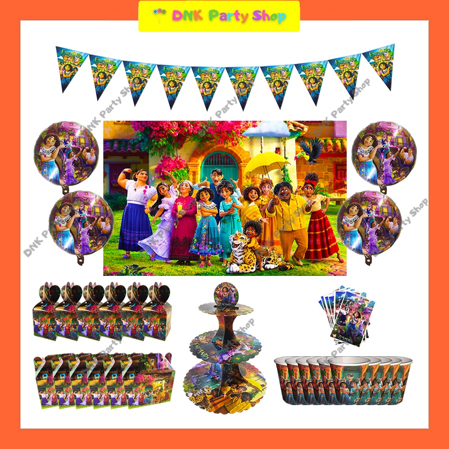 Encanto Party Decorations Banner Banderitas Candy Box Loot Bags Cupcake ...