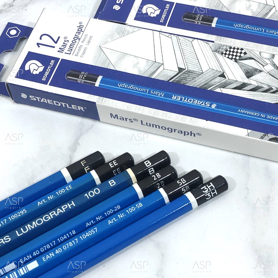 (1 Stick) Staedtler Mars Lumograph Pencil Drawing Intensity B 2B 5B EE ...