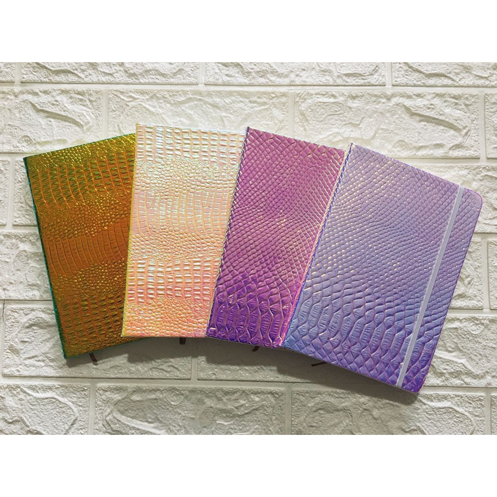 fish scale gradients A5 Notebook with Garter | Shopee Philippines