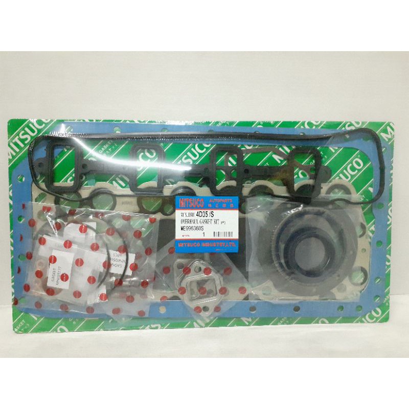 MITSUCO OVERHAULING GASKET MITSUBISHI 4D35/STEEL (1 SET) | Shopee ...