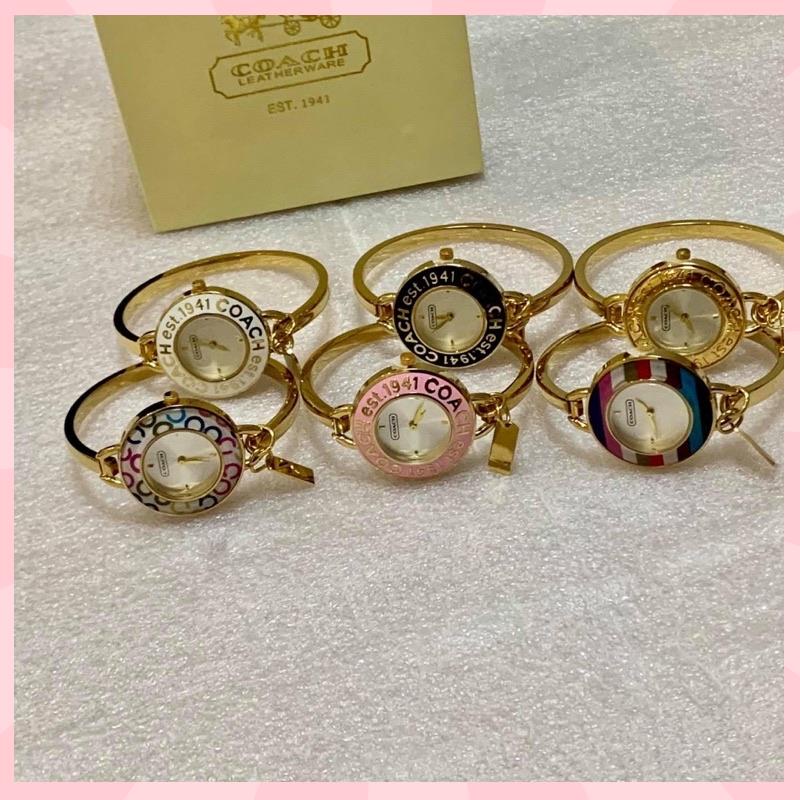 【Available】Coach bangle stainless gold fashion watch | Shopee Philippines