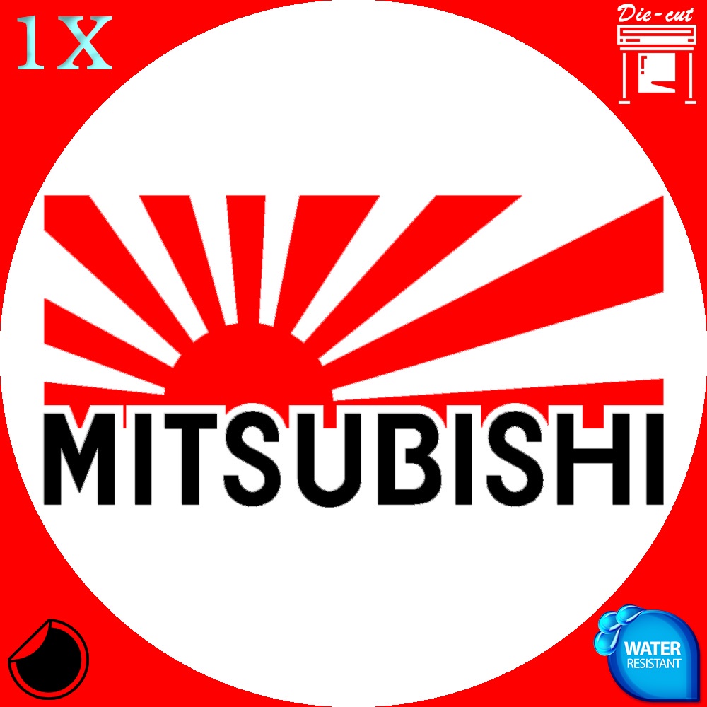 1X Sticker Mitsubishi Japan | Vinyl Die Cut | Dual Colors | JDM ...