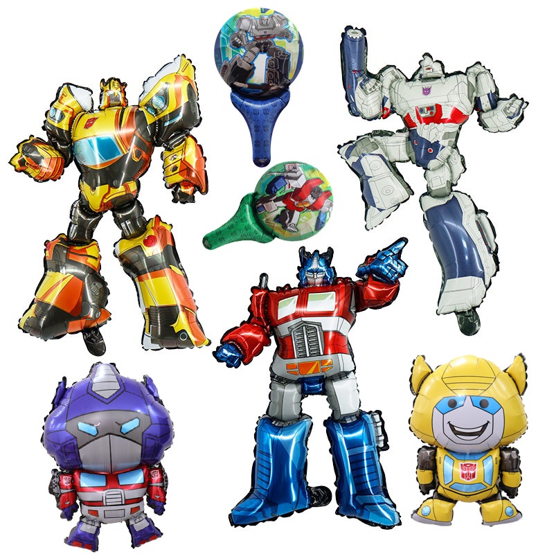 Transformers Optimus Prime Hornet Foil Balloon Cartoon Holding Stick ...
