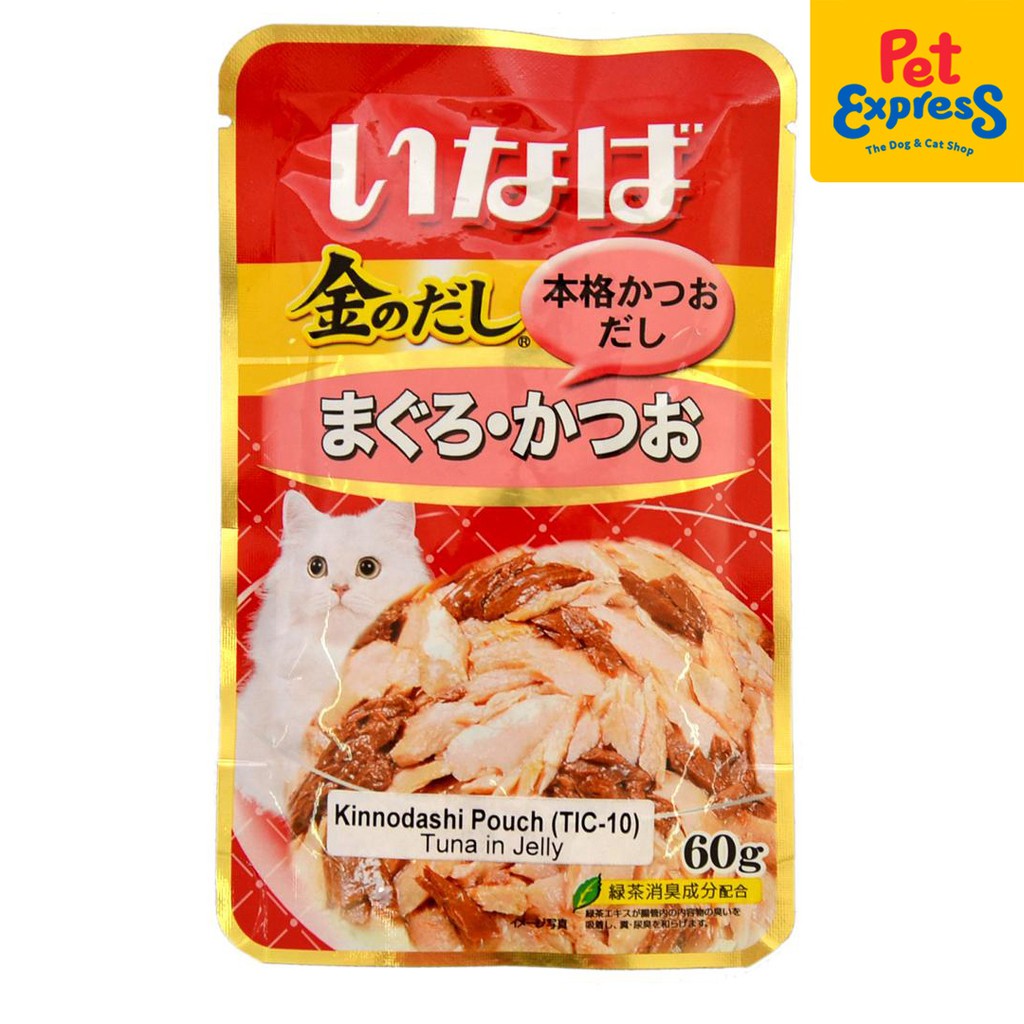 Inaba Jelly Tuna Wet Cat Food 60g (TIC-10) (12 pouches) | Shopee Philippines