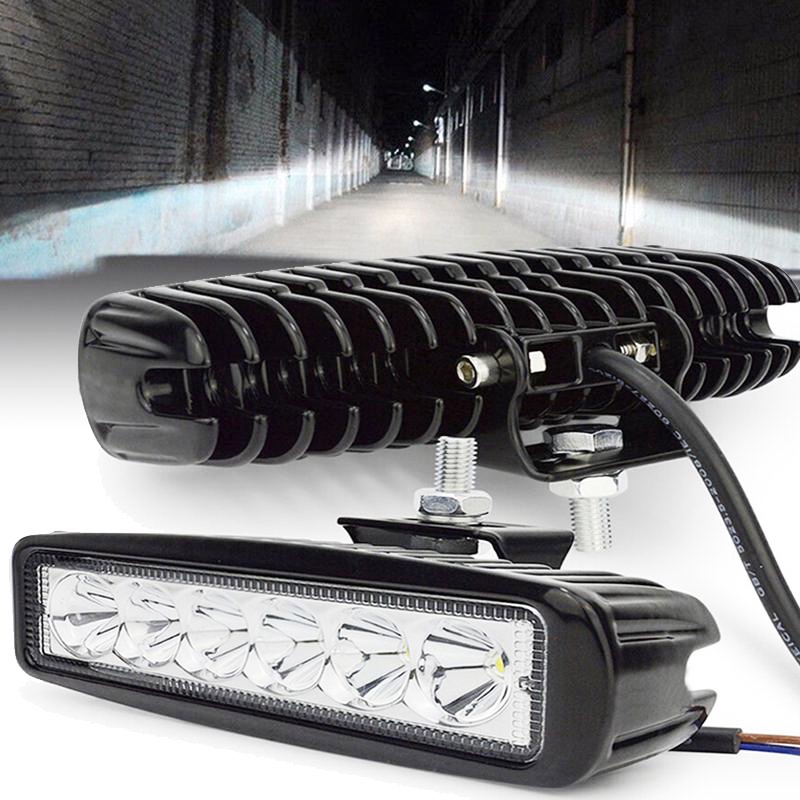 Led Light 18W 6LED Super Bright for Off-Road Jeep Car Atv Truck Boat ...
