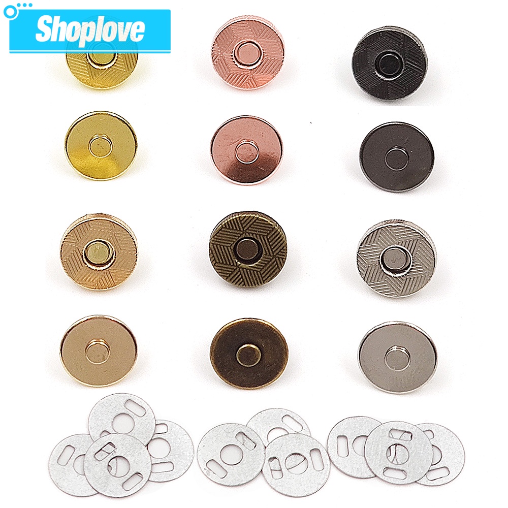 10pcs 14mm/18mm Magnetic Snap Fasteners Clasps Purse Snaps Magnet ...