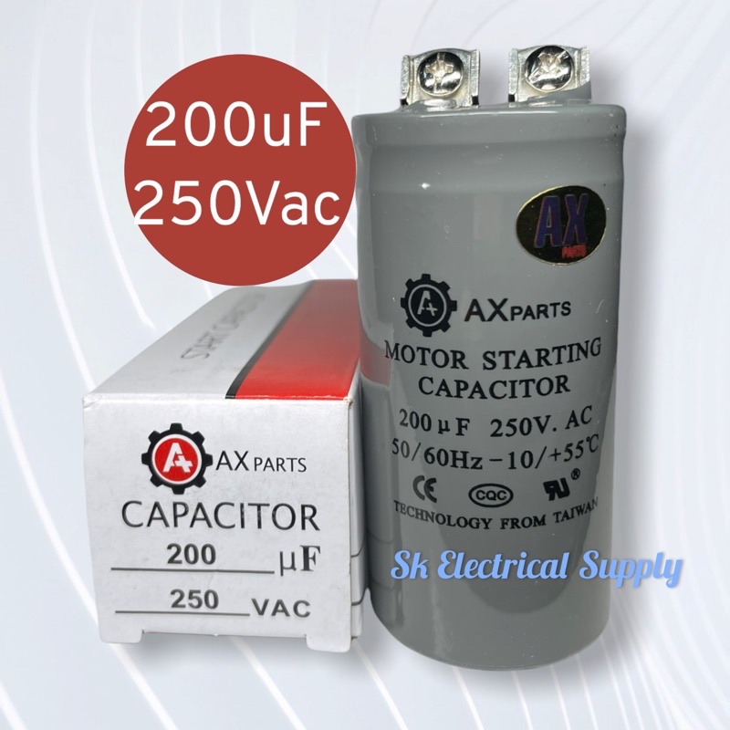 250V 75uF - 600uF STARTING CAPACITOR | SK Electrical | Shopee Philippines