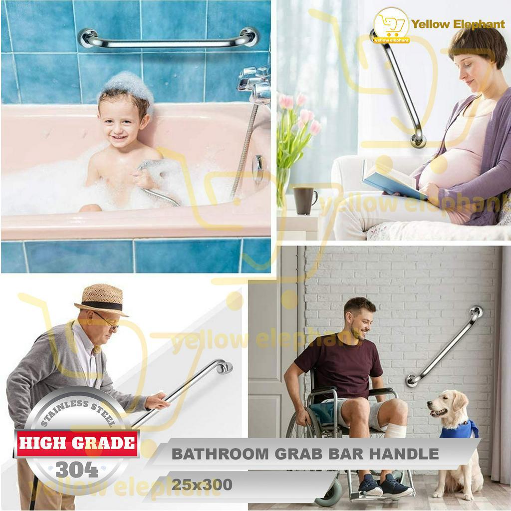 Grab Bar Handrail Stainless Steel 304 / PWD Handle Balance Bar Anti ...