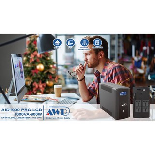 Awp Aid1000 Pro Lcd 1000va 600w Aide Series Ups (1PC PER ORDER PLEASE ...