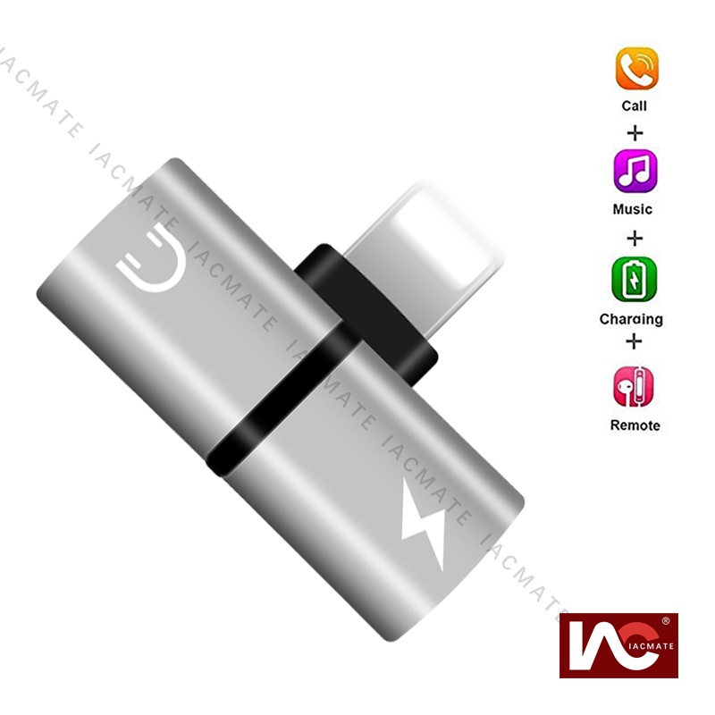 Headphone Adapter to Audio Jack and Charger Extender Earphone Charging ...