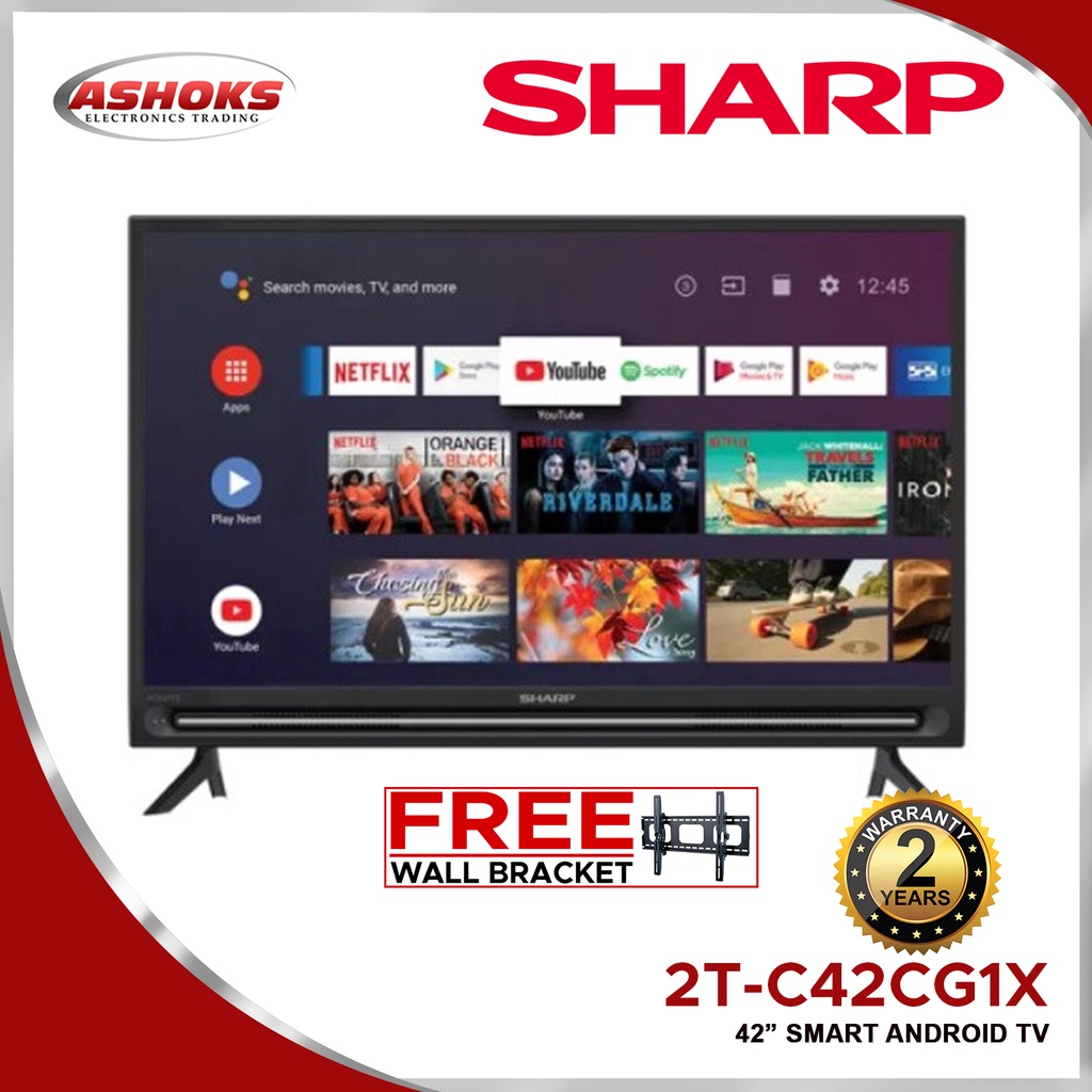 Sharp 42 inch 2T-C42CG1X Smart Android Led Tv / 42in HD Ready Android TV / Sharp 42″ 2K Android ...