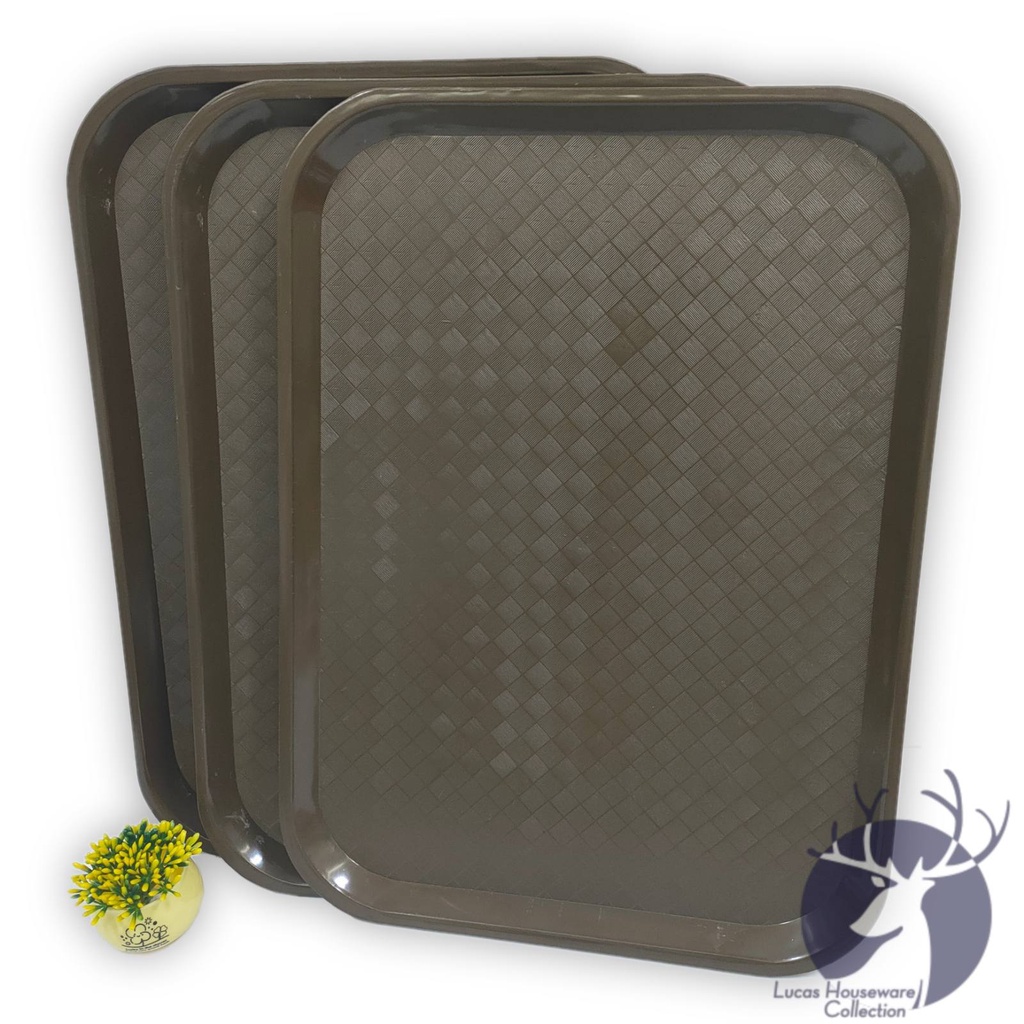 21" PLASTIC FAST FOOD TRAY / FRUIT TRAY / MULTI-PURPOSE TRAY / CANTEEN ...