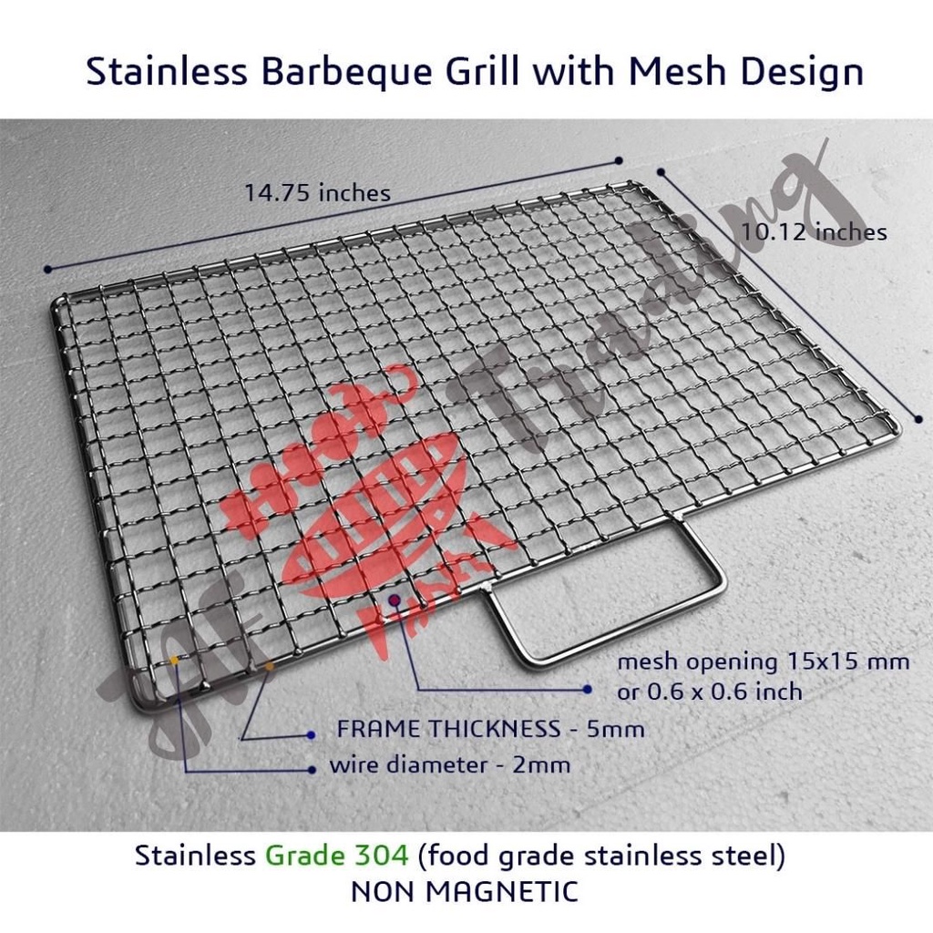 Stainless Parilya for Barbeque Grilling Roasting Picnic SMALL | Shopee ...