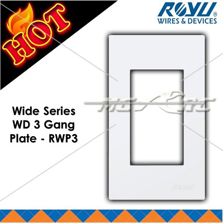 1 pc Royu Wide Series WD 3 Gang Plate RWP3 | Shopee Philippines