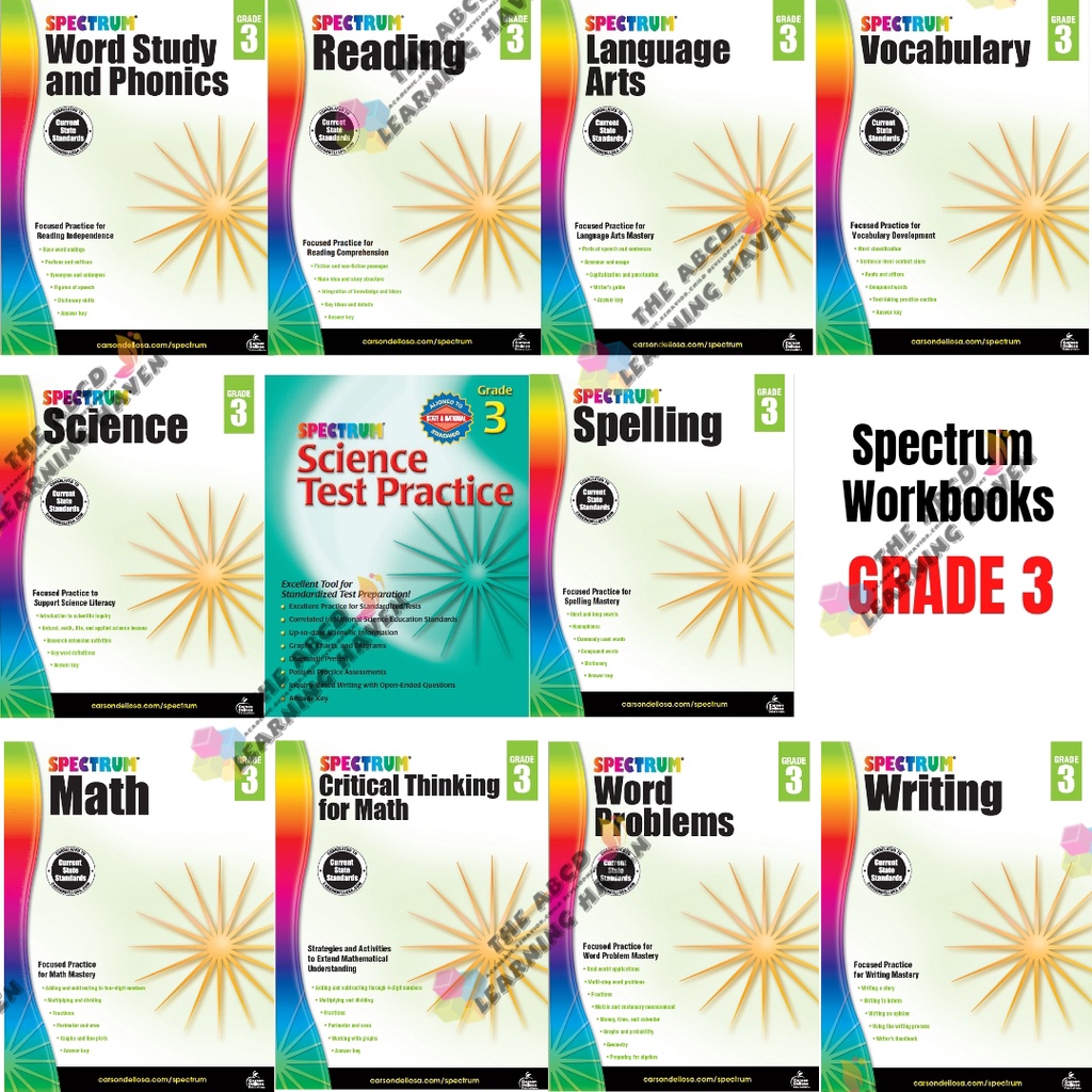 SPECTRUM Workbooks for Grade 3 | Shopee Philippines