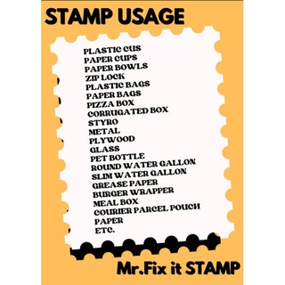 CUSTOMIZED PRE-INKED STAMP WITH YOUR LOGO FOR MILKTEA CUPS, PAPER CUPS ...