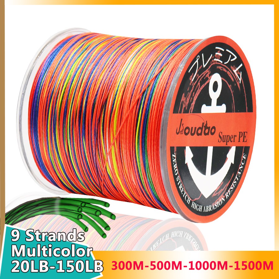 Braided Wire Tali Pancing Line Jioudao Braided Fishing Line 9 Strands 300m 500m 1000m 1500m ...