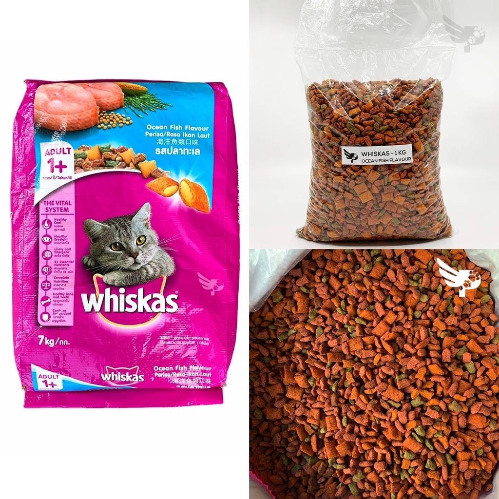 Whiskas 1kg - Ocean Fish Flavor - Cat Dry Food Philippines - Clear ...